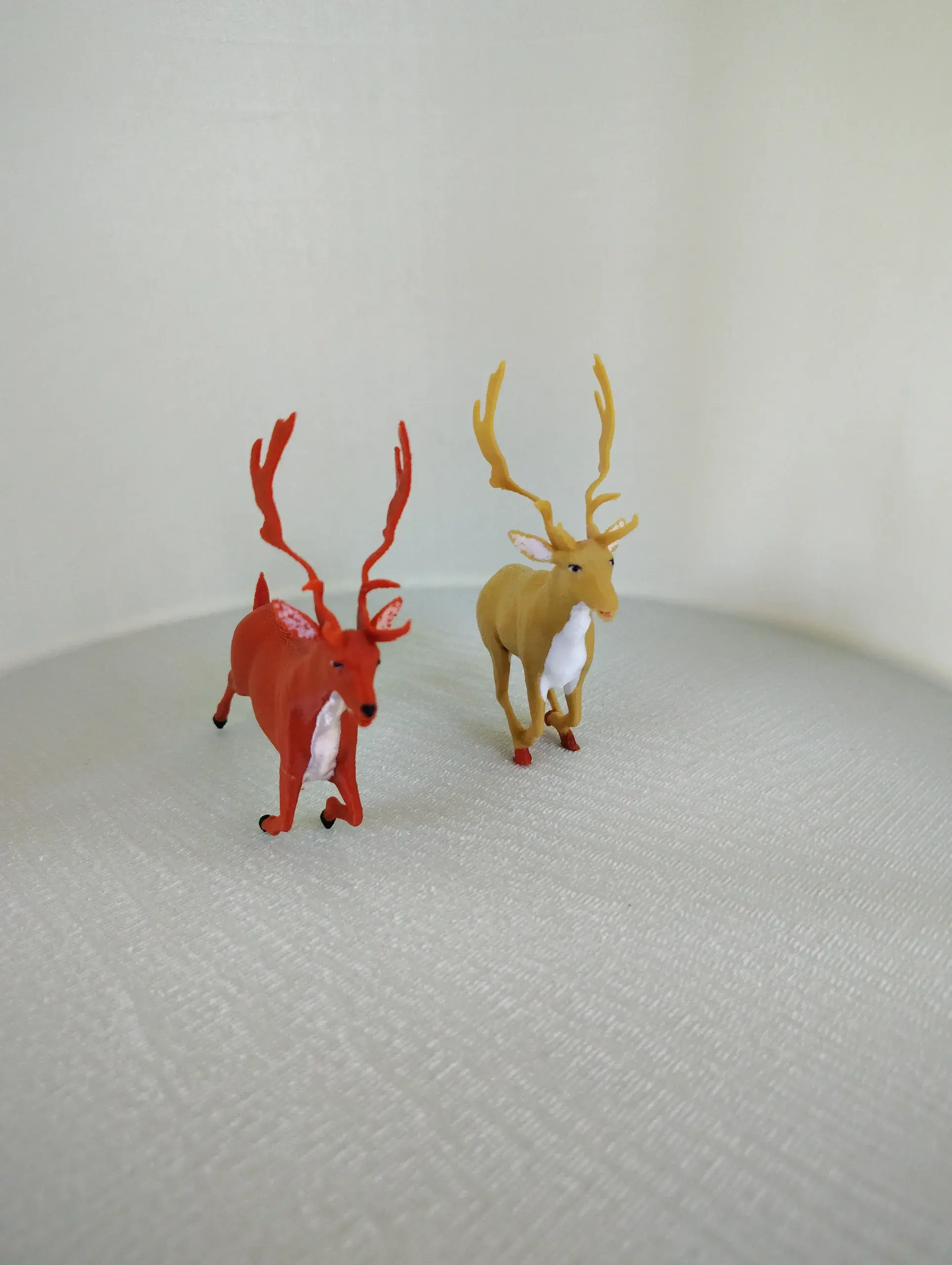 3D Printer Files | 3MF File | Fallow Deer 2 Figurine Poses; Sprinting ...