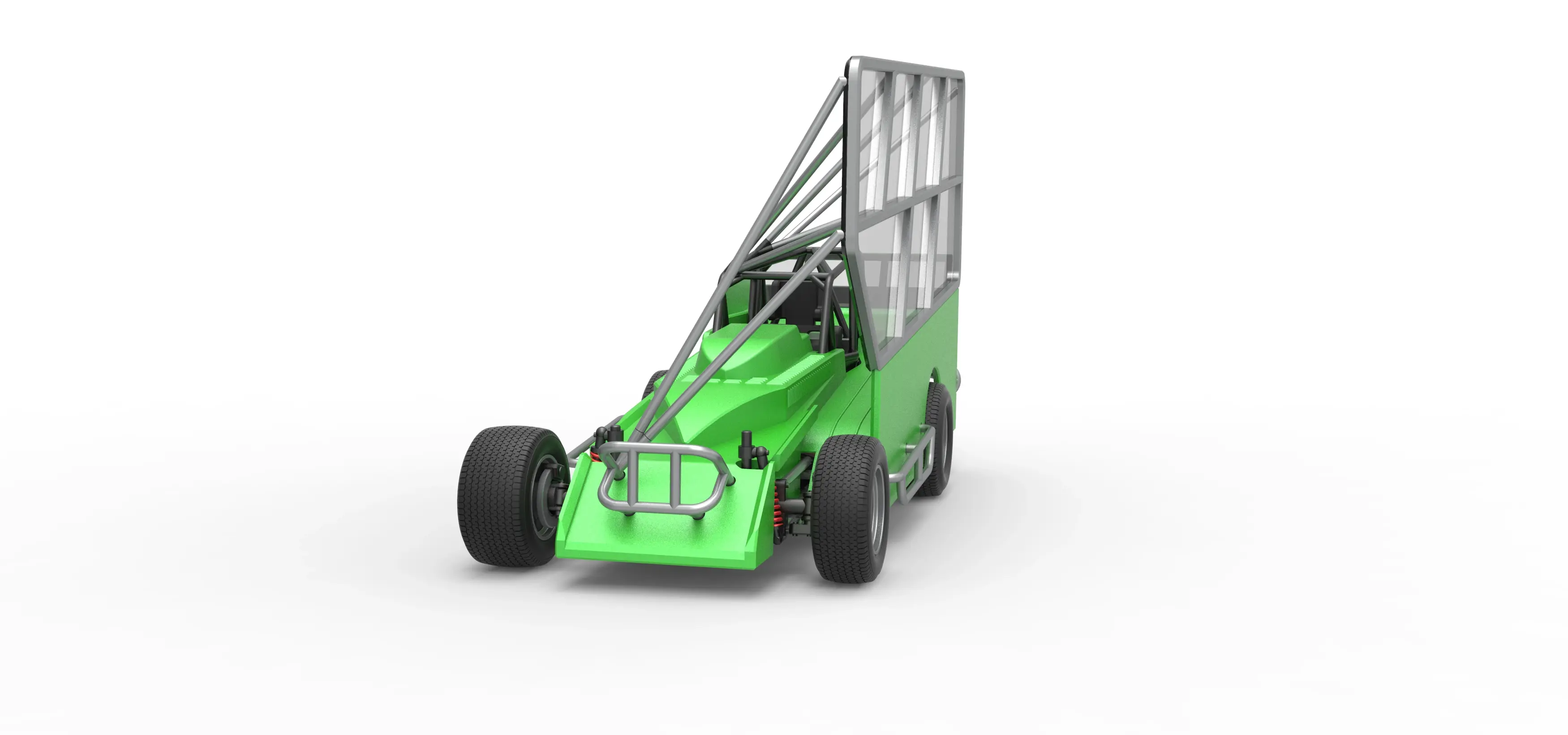 Northeast Dirt Modified stock car with side wing Scale 1:25 | 3D ...