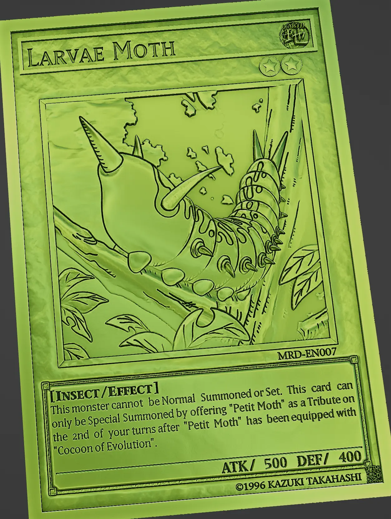 Board Games & Card Games STL Download - larvae moth - yugiohby Wsonuchiha3D