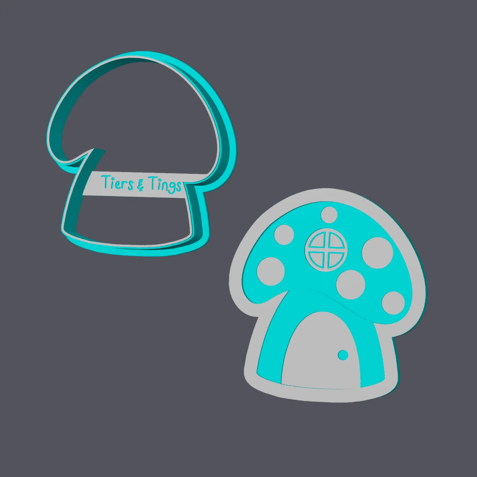 Home Appliance Accessories STL Download - Mushroom House - Cookie ...