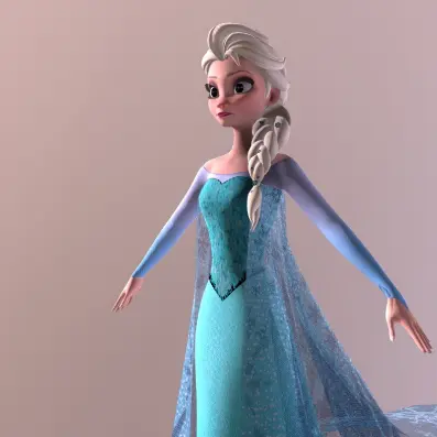 Characters & Creatures STL Download - Elsa Frozen by JULIAN Tomy
