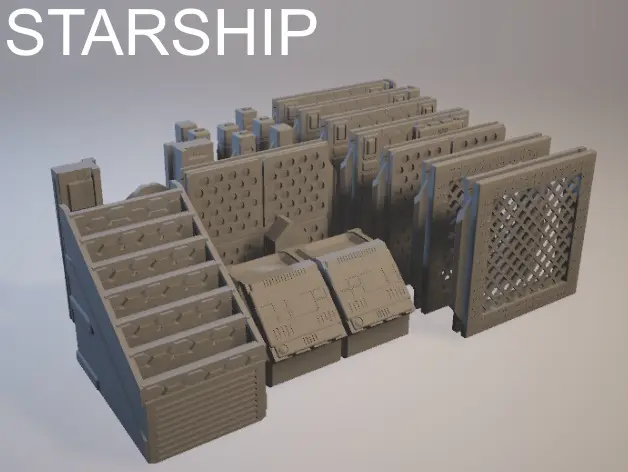 3D Printer Files | 3MF File | Z.O.D. Starship Theme Bases (28mm/Heroic ...