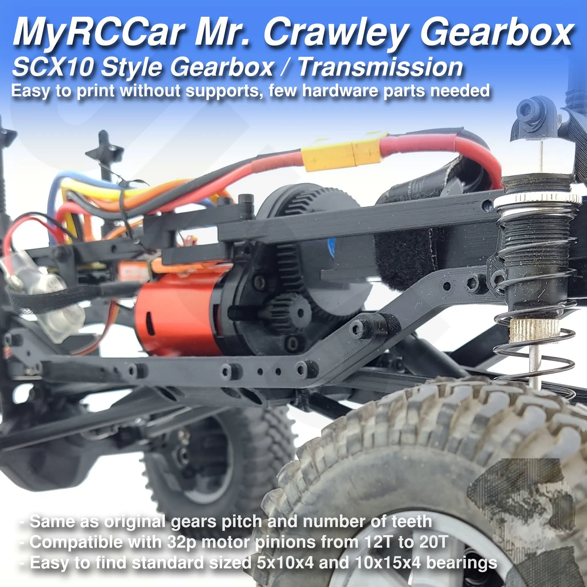 Electronics & RC (Remote Control) STL Download - MyRCCar Mr. Crawley ...