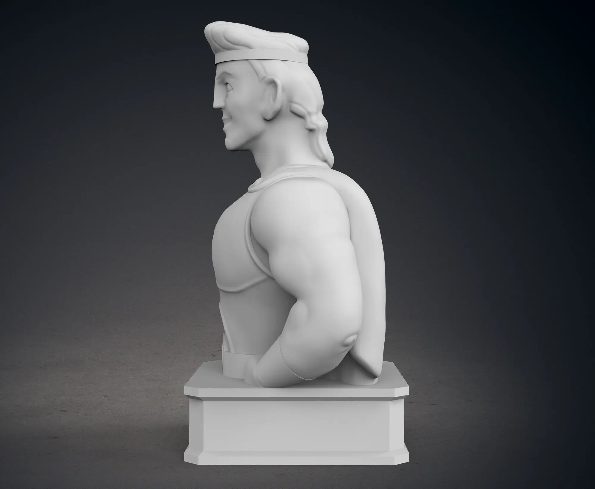 Sculptures & Artworks STL Download - HERCULES BUSTby César_Cruz
