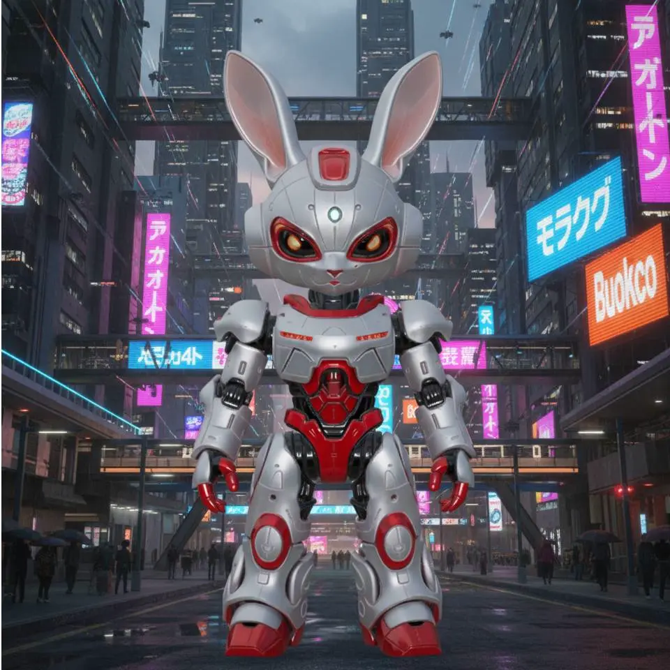 Robots & Mechs STL Download - Mecha Rabbitby GoldenDawn