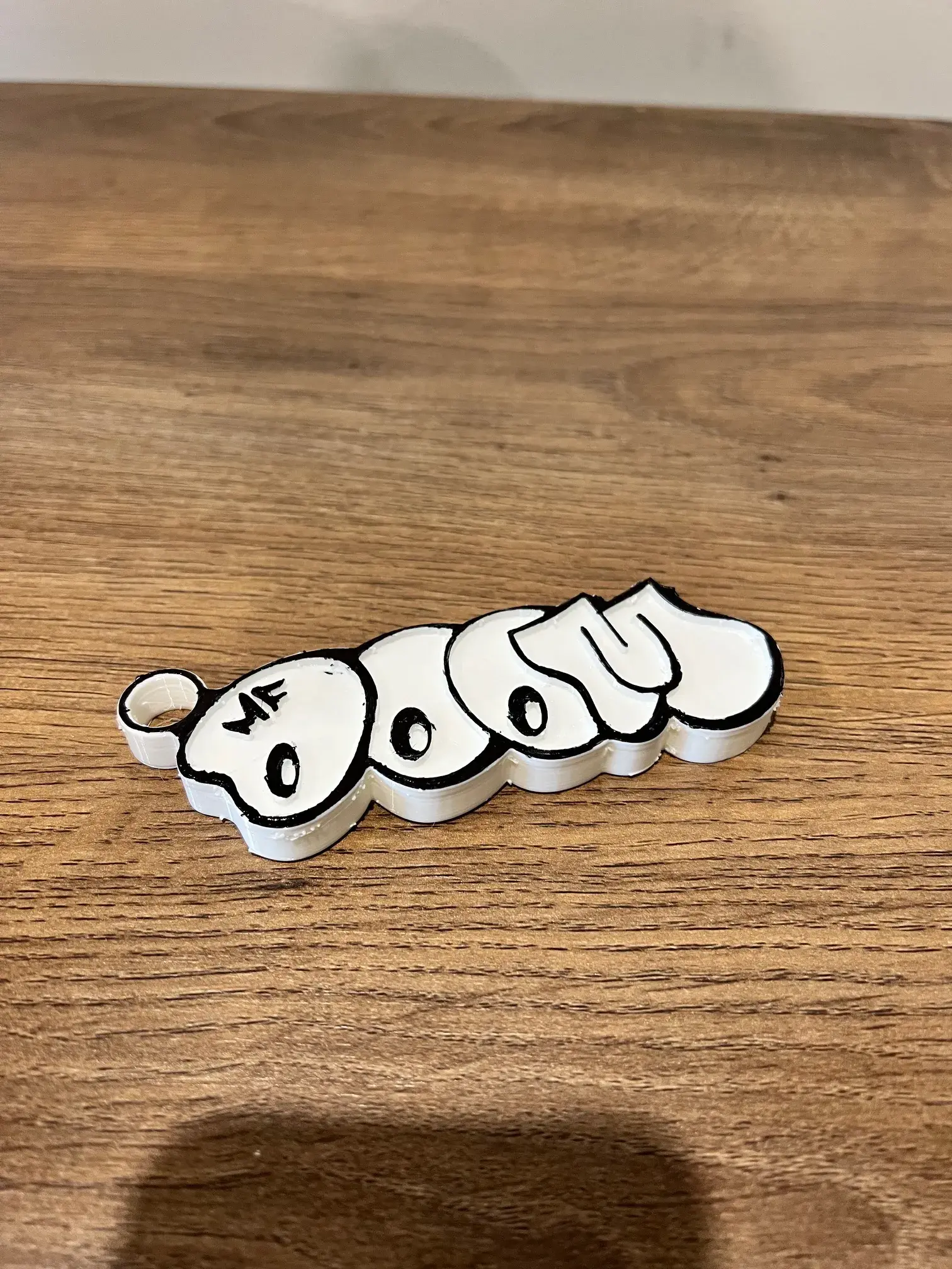 Other STL Download - MF DOOM keychain logo key keysby JLJ Designs