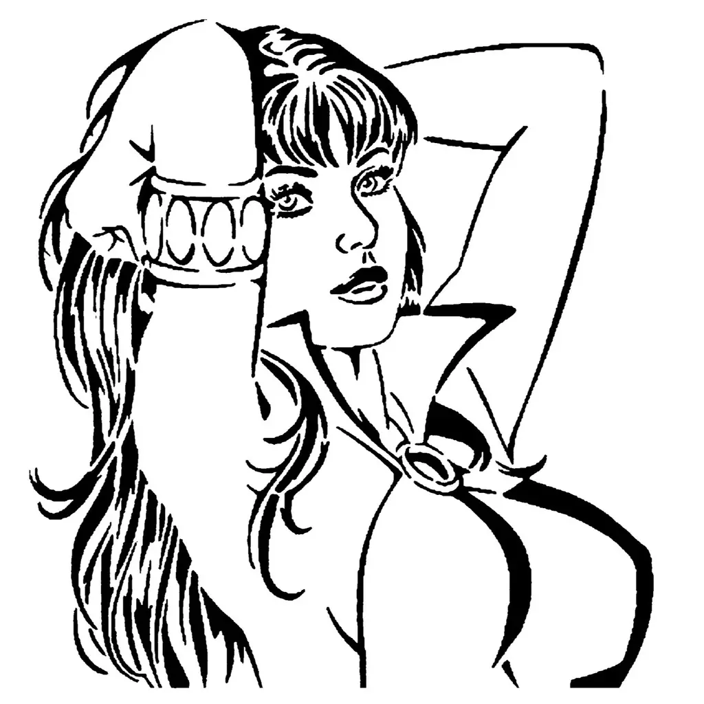 Free Digital Art Stl Download Vampirella Stencil 8by Smt M