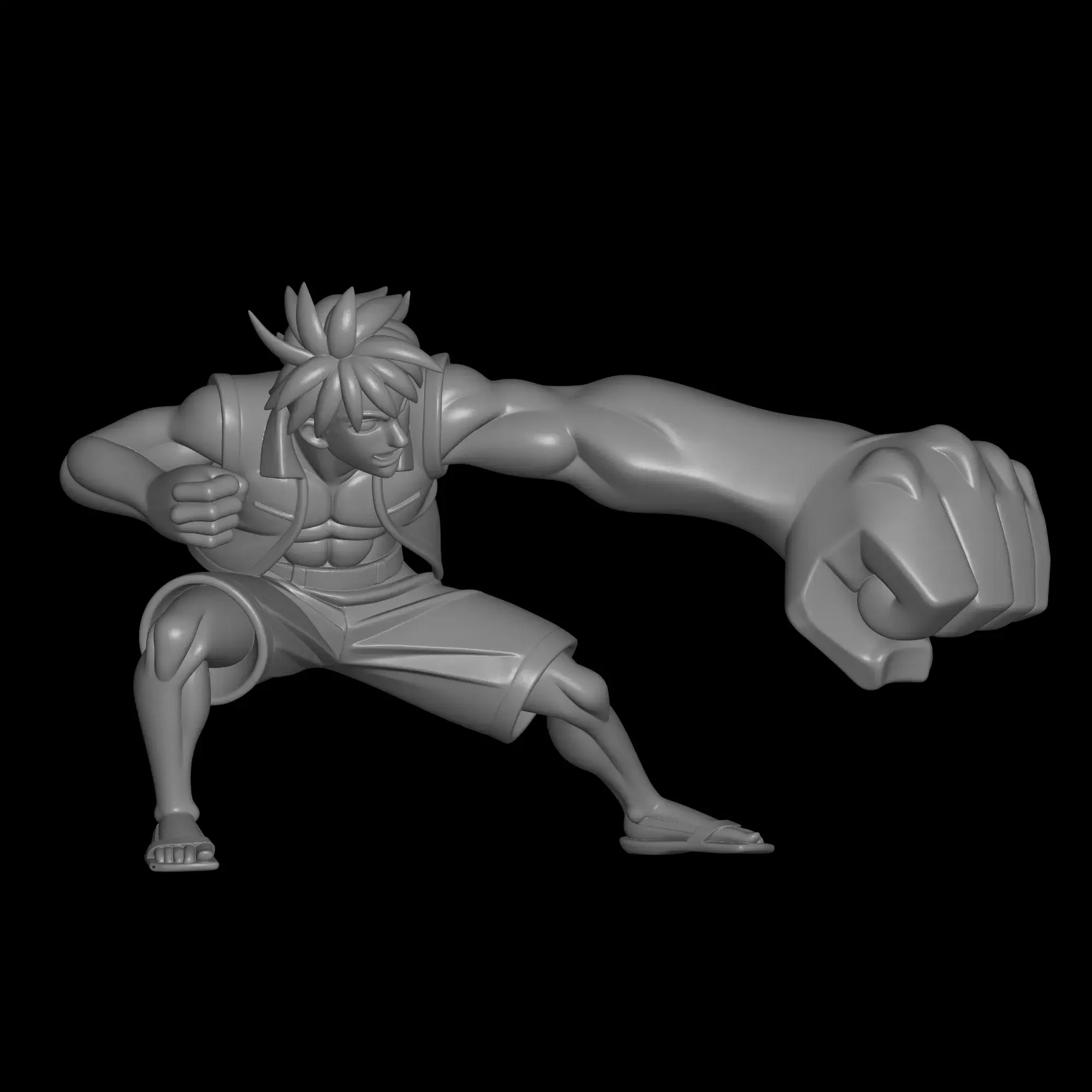 Characters & Creatures STL Download - luffy modelby BiLeN MeSH SToRe