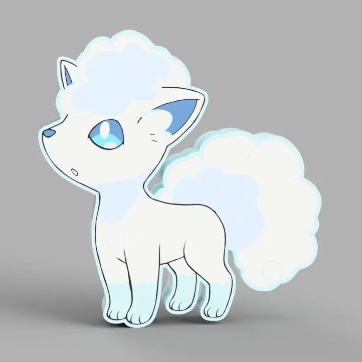 3D Printer Files | 3MF File | Alolan Vulpix Lightbox | Creality Cloud