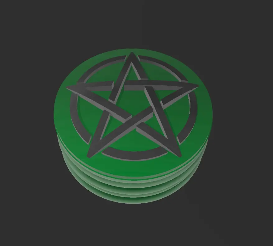 Badges & Coins STL Download - pentagram boxby Mr3DBeast