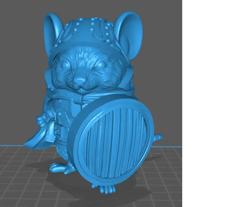 Comfy mouse warrior | 3D models download | Creality Cloud