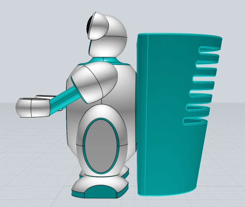 Robots & Mechs STL Download - Robot pen holderby Kolani3D_design