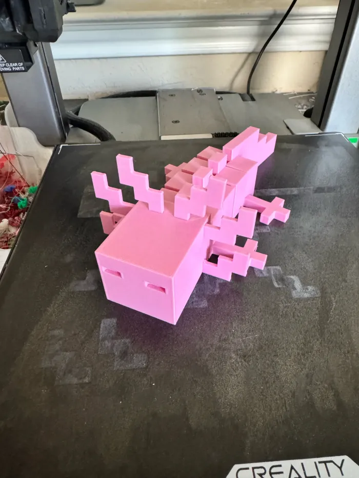 Kostenloser Other STL Download - Flexi Minecraft Axolotl-TrashyPrinting