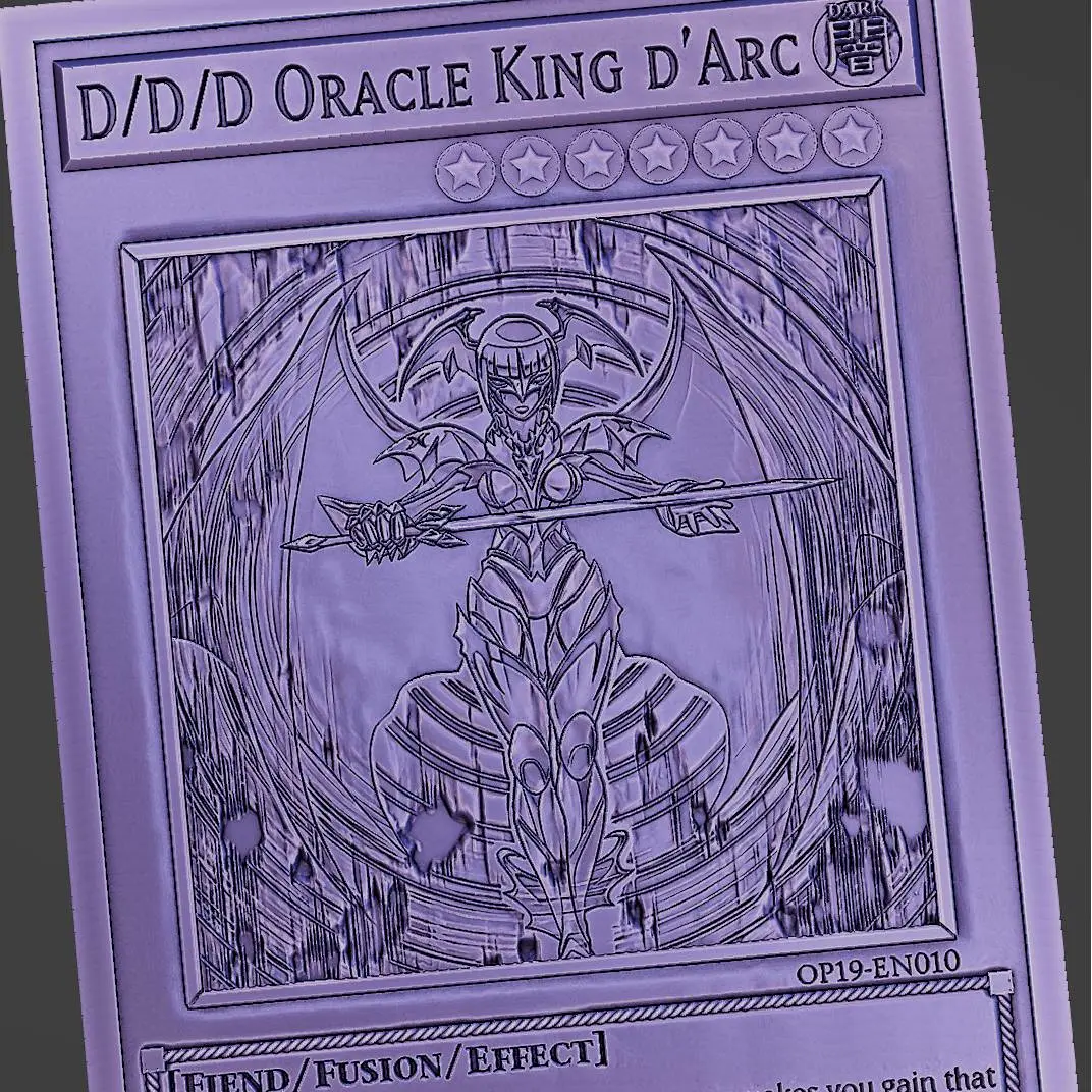 Free Other STL Download - D/D/D Oracle King d'Arc - yu-gi-oh!by Wsonuchiha3D
