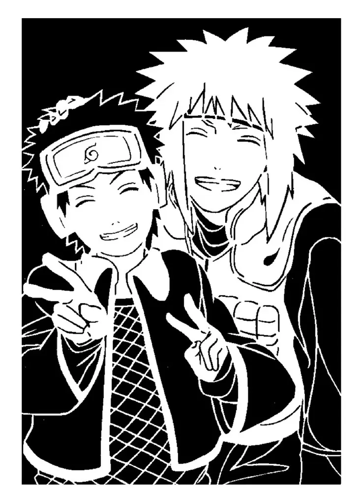 Free Props & Terrain STL Download - Minato and Obito stencilby SMT_M 🦊