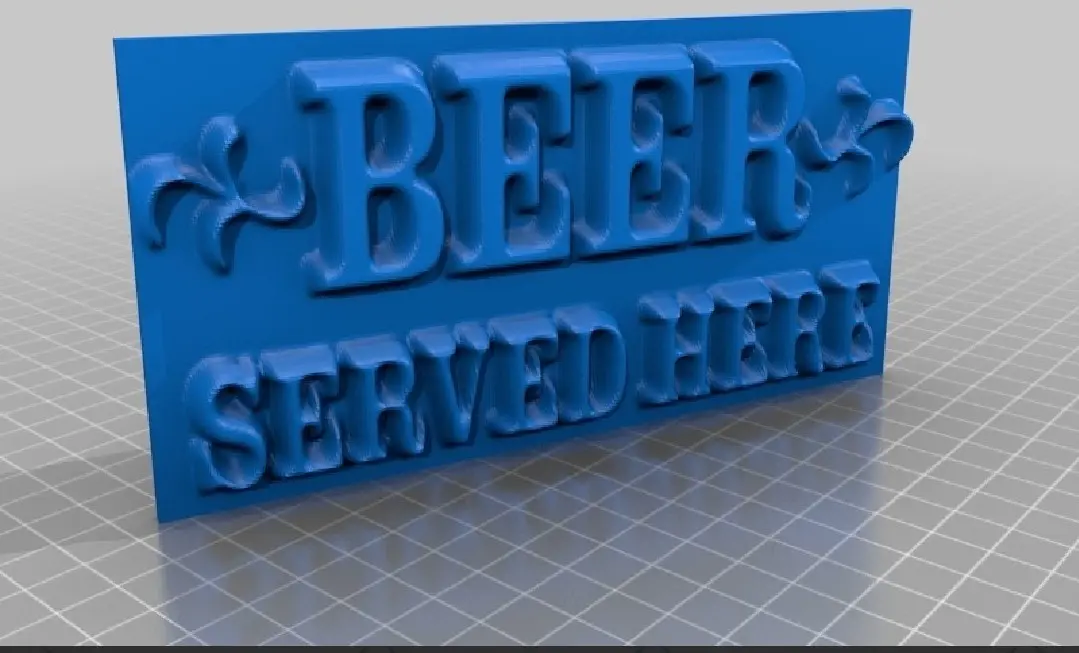 Home Decorations & Ornaments STL Download - Beer signby Rob1996-K2 plus