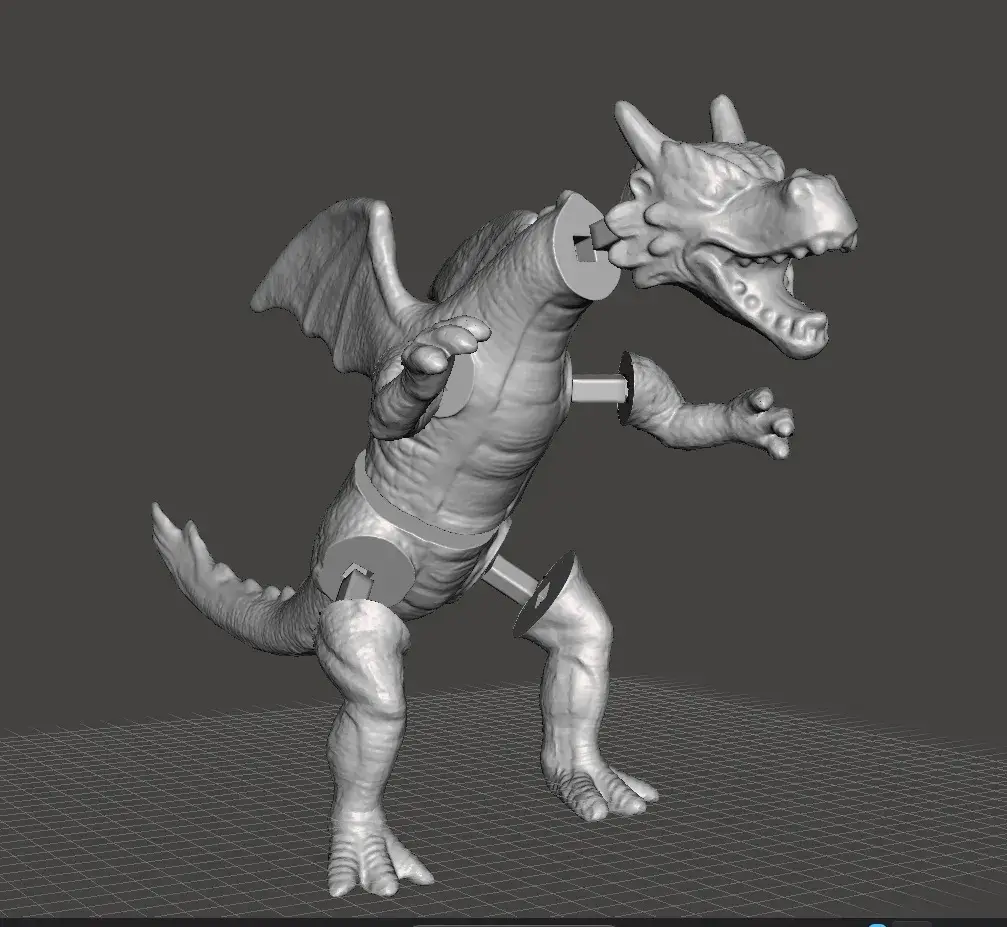 Characters & Creatures STL Download - standing dragonby celticverse