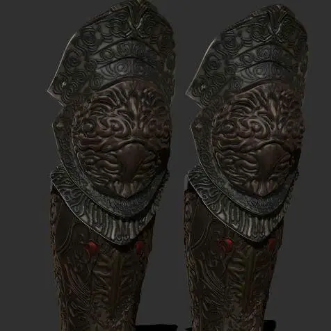 Cosplay STL Download - RAGING WOLF LEG ARMOR, high detail ELDEN RINGby ...