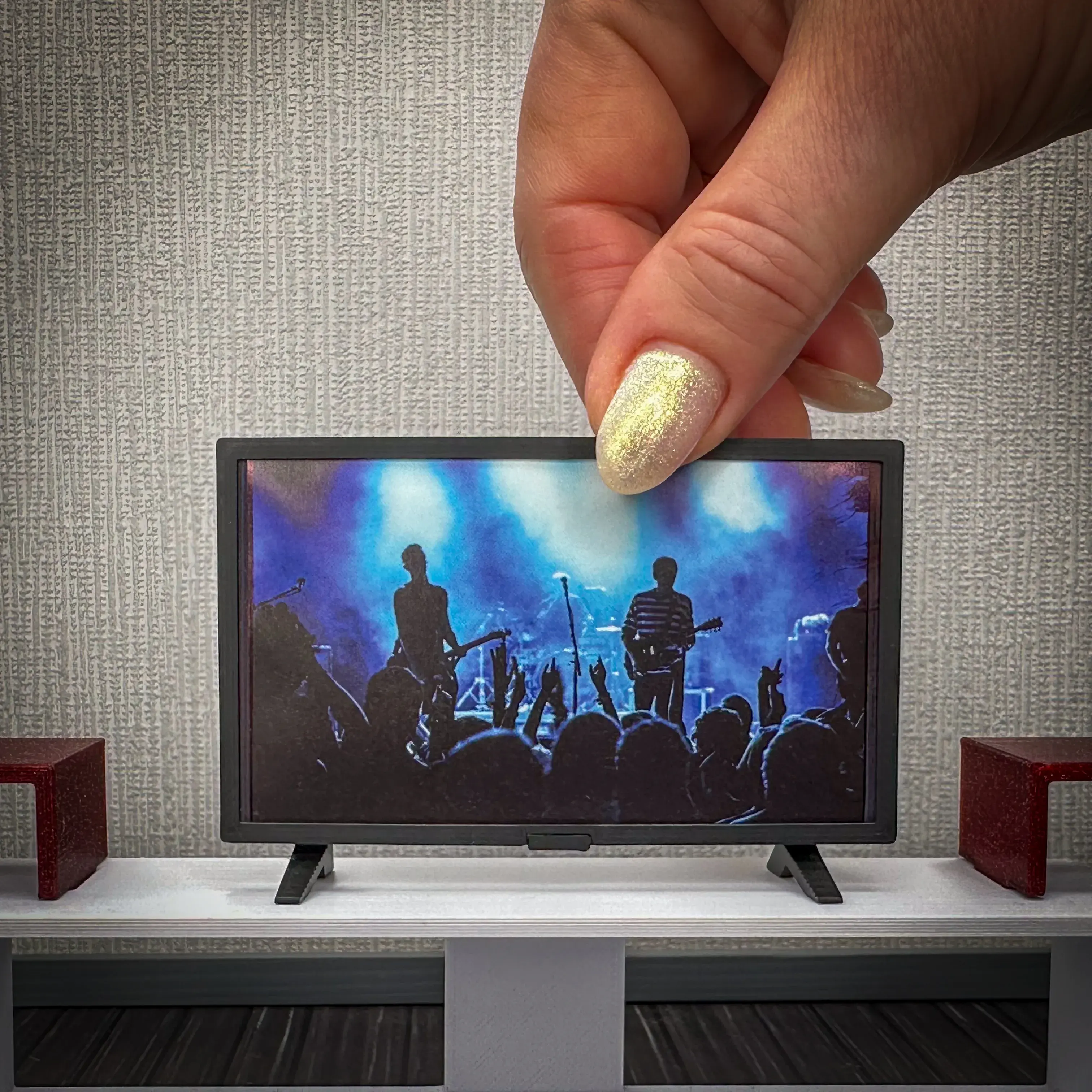 Miniature Games & Accessories STL Download - Miniature Flat Screen TV ...