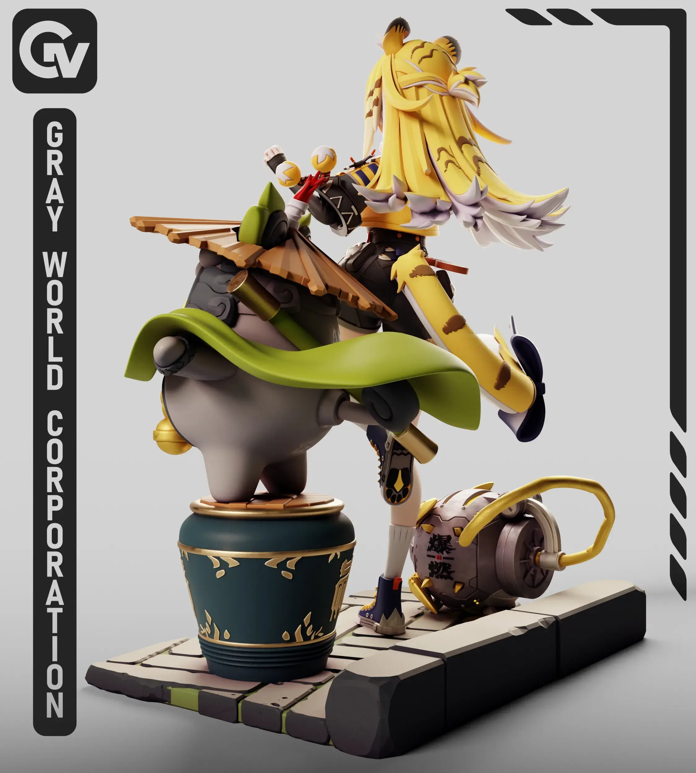 Characters & Creatures STL Download - Ju Fufu | Zenless Zone Zeroby ...