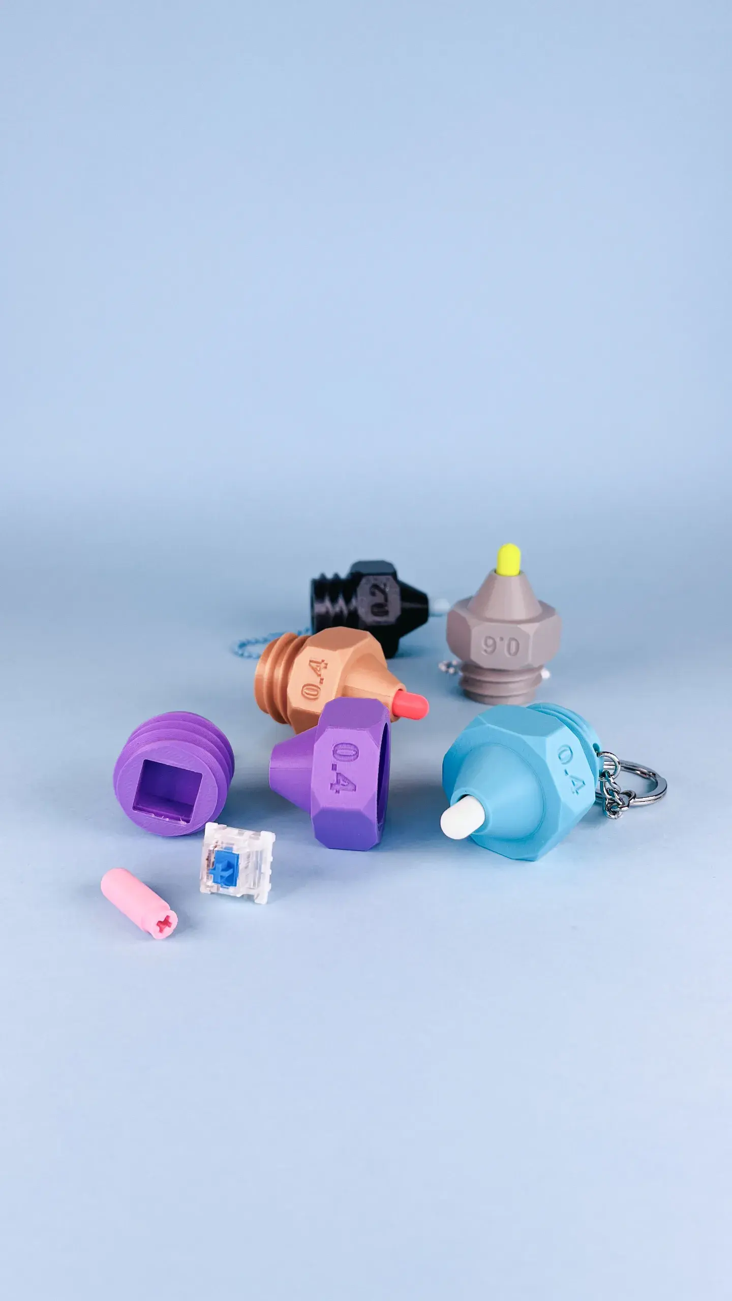 3D Printer Files | 3MF File | Clicker Nozzle, 0.2mm 0.4mm 0.6mm Fun Toy ...