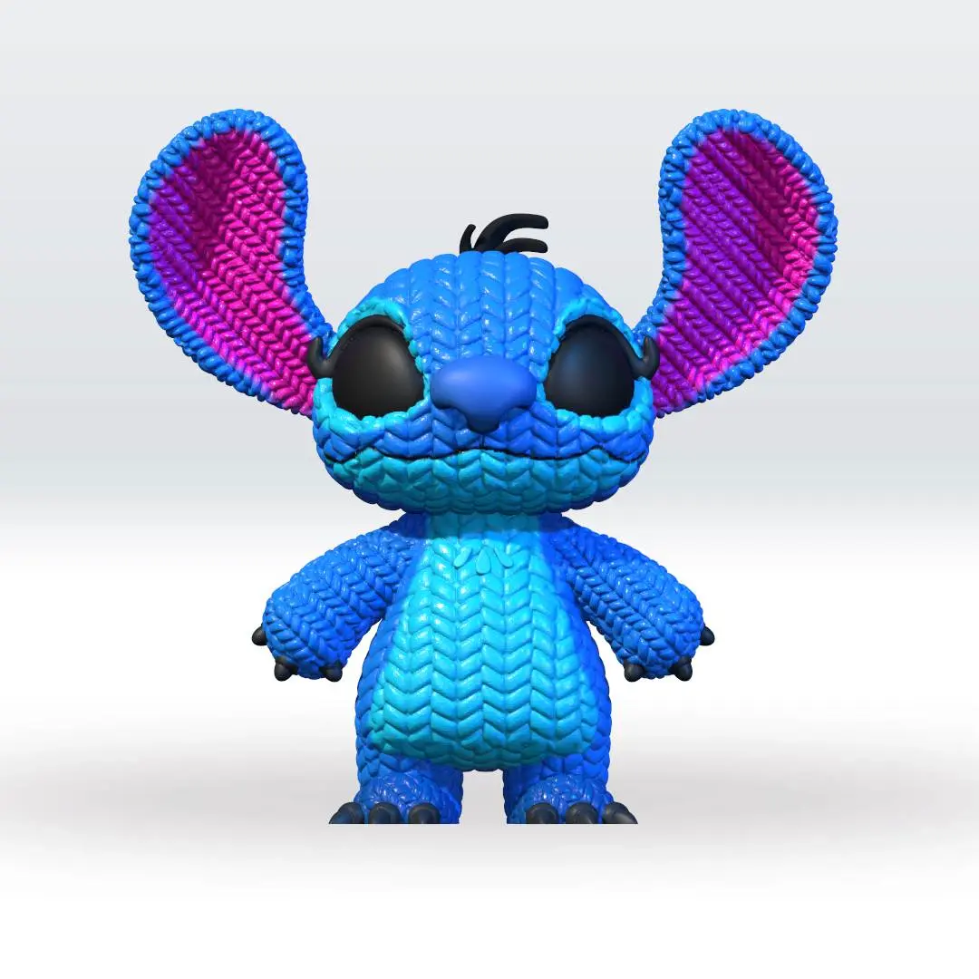 Characters & Creatures STL Download - Stitch Knitted 3D Model STL file ...