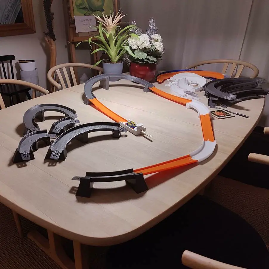 3D Printer Files | 3MF File | Hot Wheels Track Turns | Creality Cloud