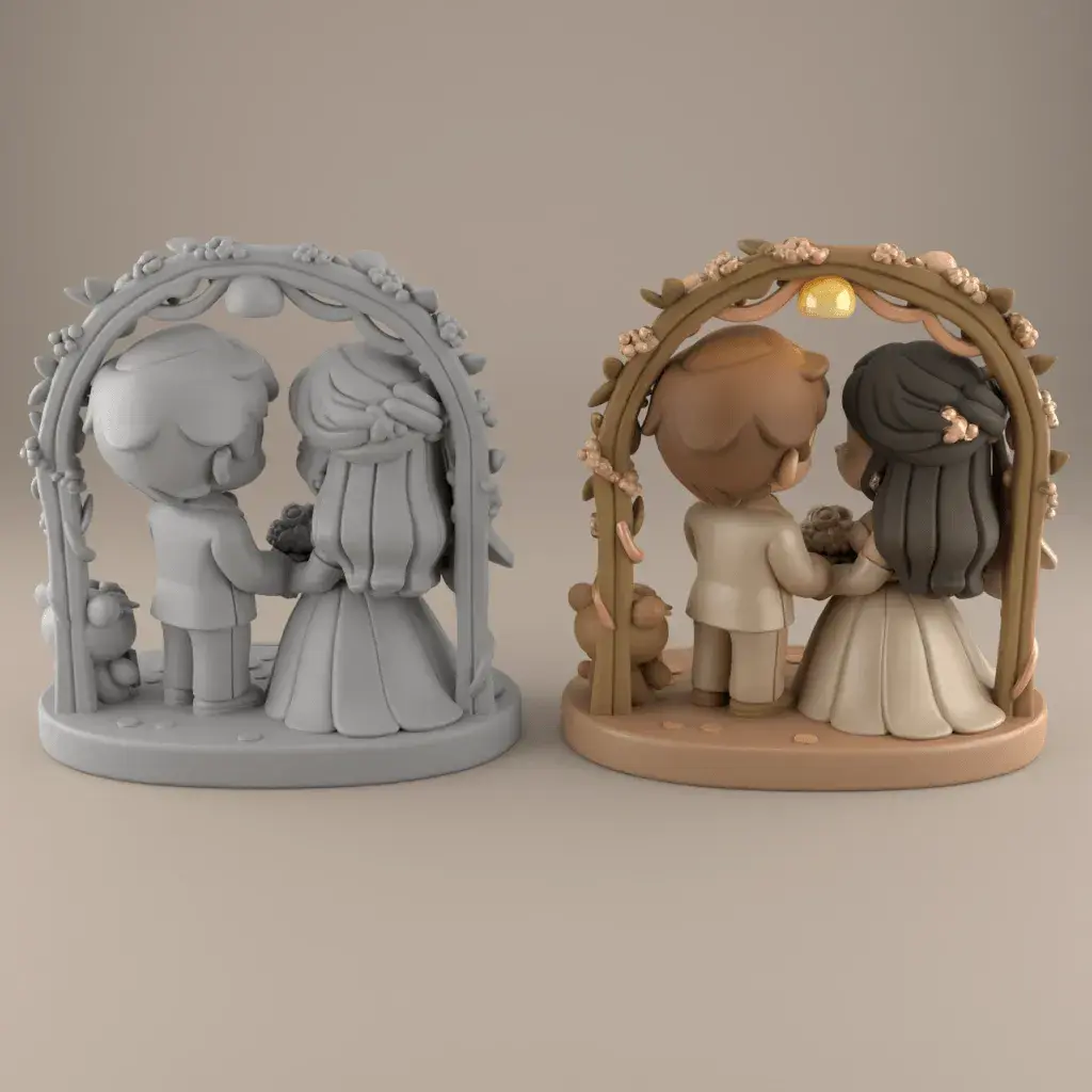 Home Decorations & Ornaments STL Descarga - Sweet Wedding Couple ...