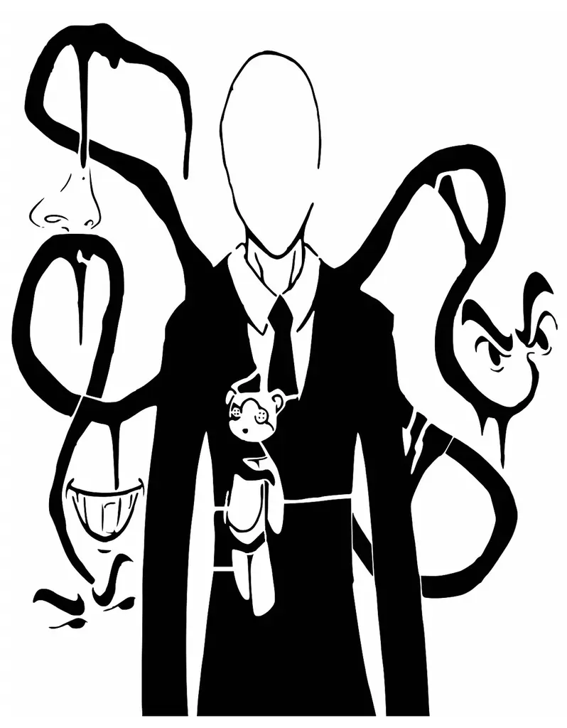 Free Characters & Creatures STL Download - Slender man stencilby SMT_M 🦊