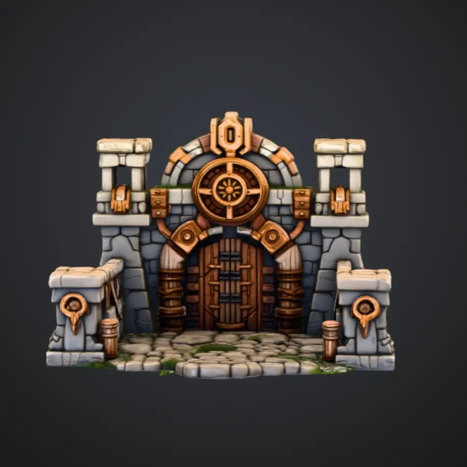 3D Printer Files | 3MF File | Ancient Gest Gate - Rpg figure place ...