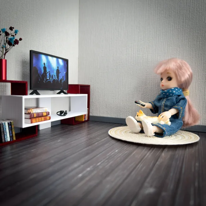 Miniature Games & Accessories STL Download - Miniature Flat Screen TV ...