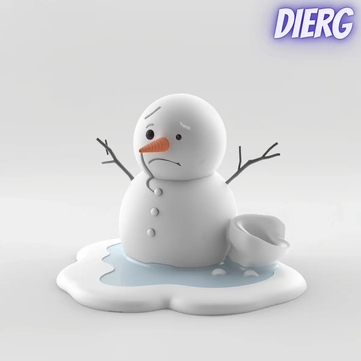 Miniature Games & Accessories STL Download - Melting Snowman Funny ...
