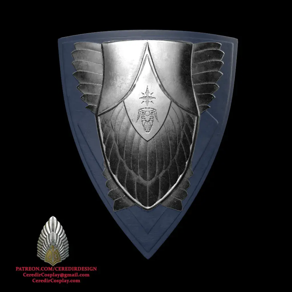 Cosplay STL Download - King Elessar Aragorn Pauldron lord of the rings ...