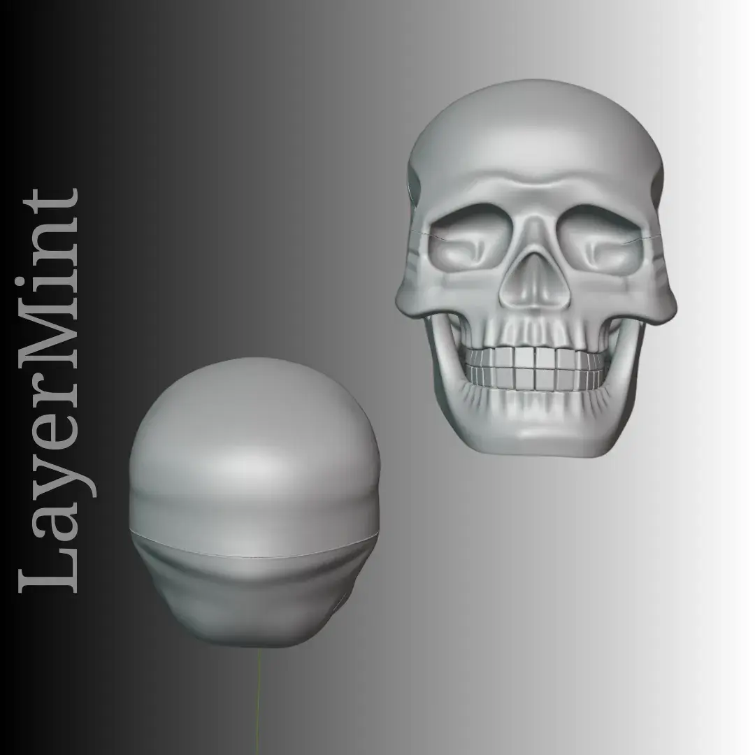 Sculptures & Artworks STL Download - Skull 3D Model | Anatomical Human ...