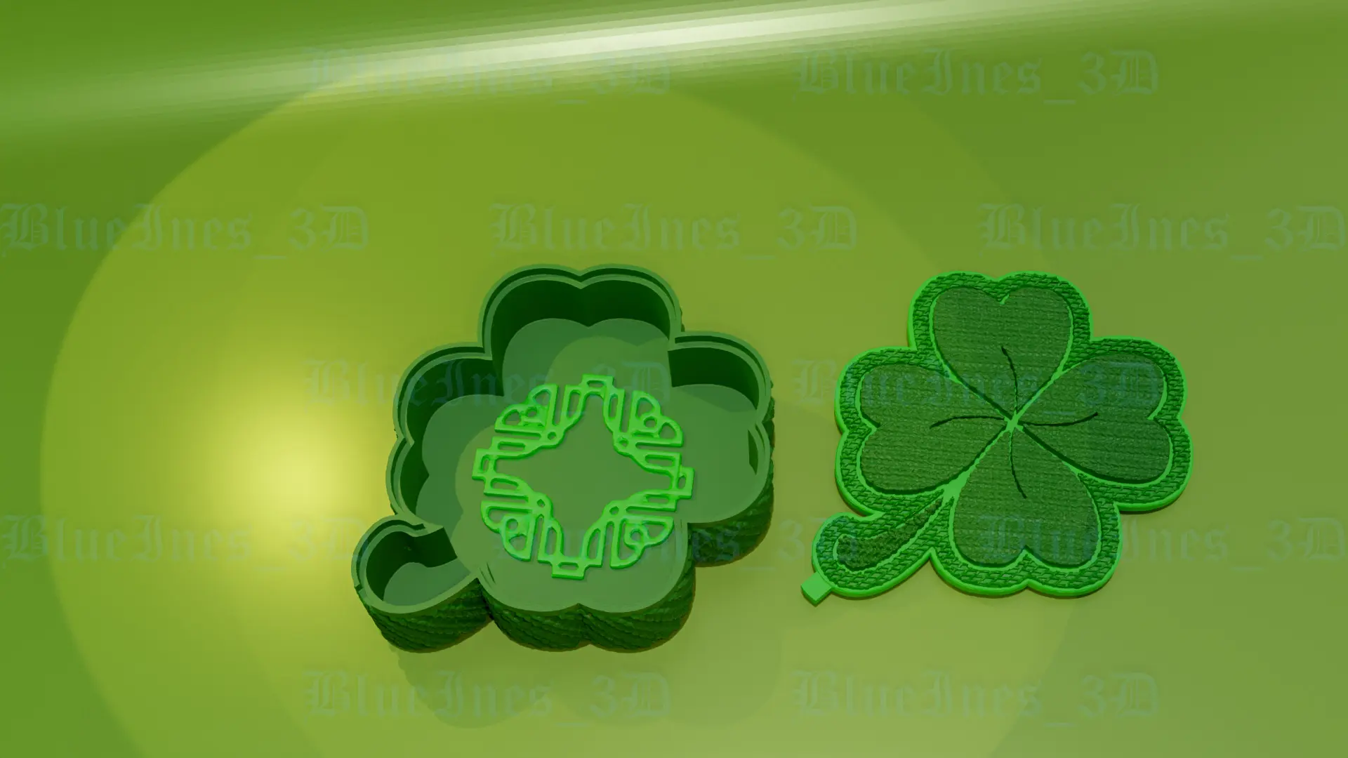 Home Decorations & Ornaments STL Descarga - GANCHILLO TRÉBOL DE CUATRO ...