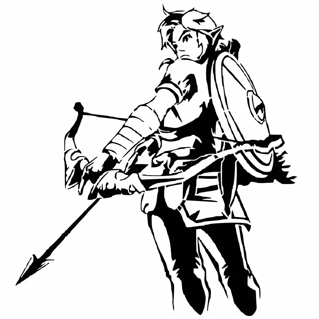 Free Characters & Creatures STL Download - Link stencil 4by SMT_M 🦊