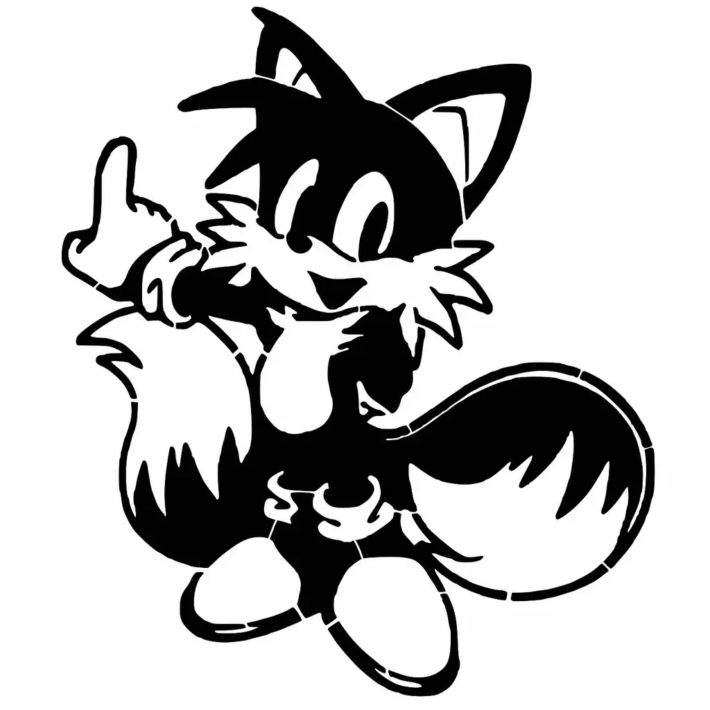 Free Other STL Download - Tails stencilby SMT_M 🦊