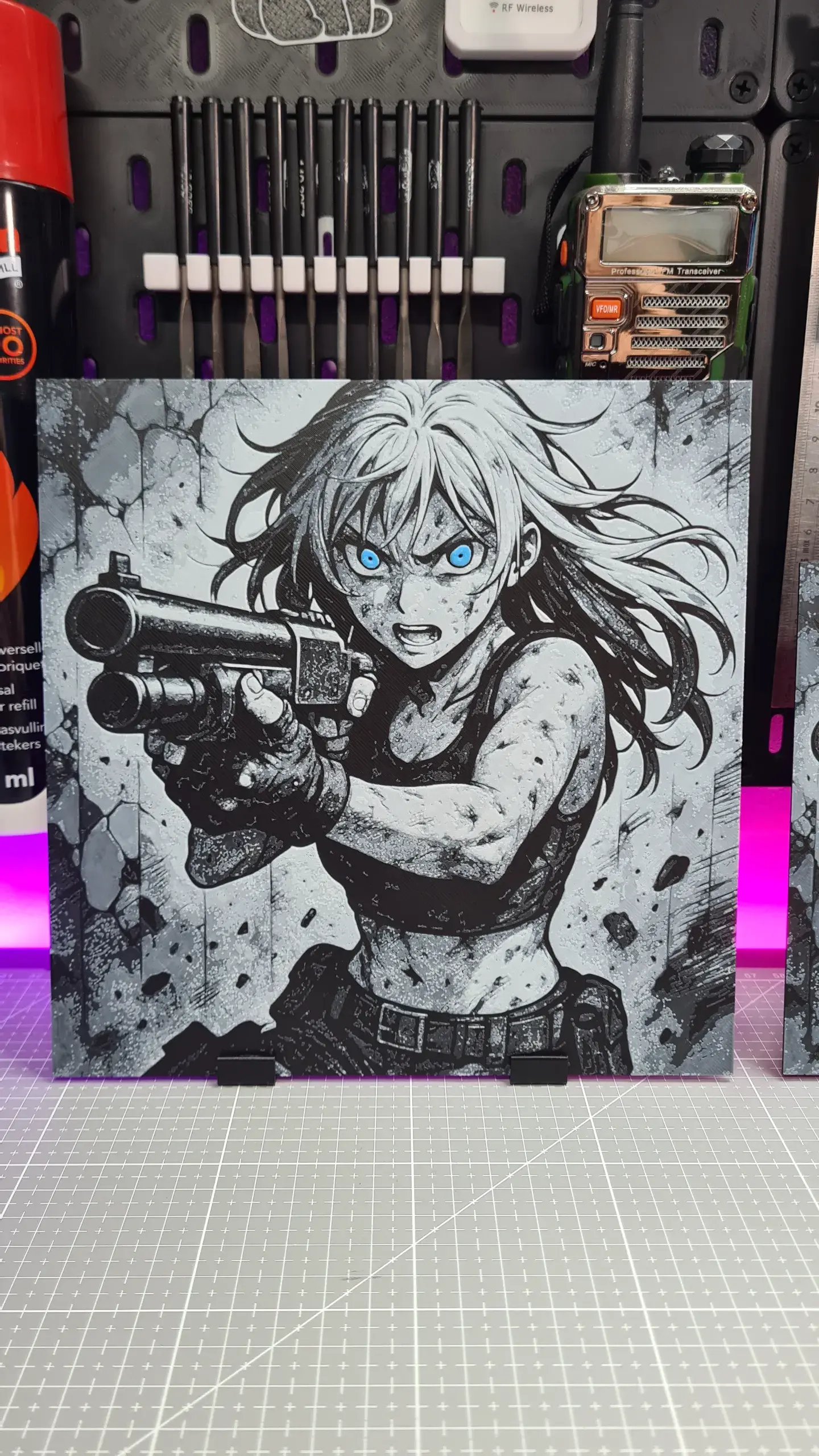 3D Printer Files | 3MF File | Girl Anime Shotgun – Hueforge – 4 Colors ...