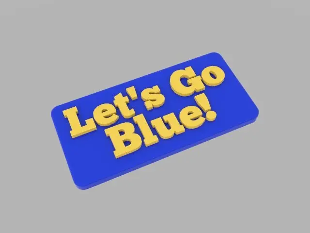 Free Home Decorations & Ornaments STL Download - Let’s Go Blue ...