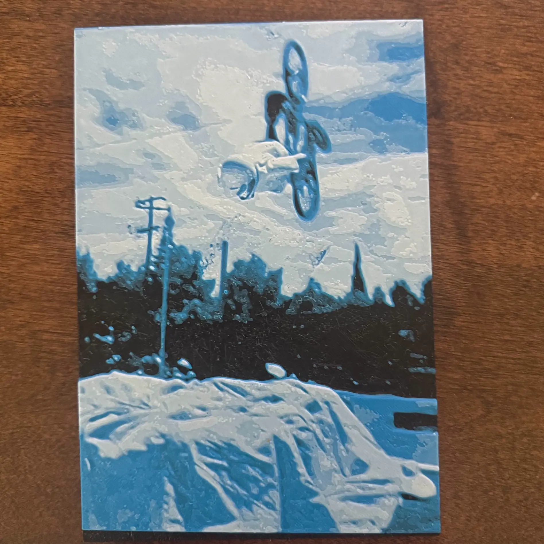3D Printer Files | 3MF File | HueForge: Backflip on a Bike | Creality Cloud