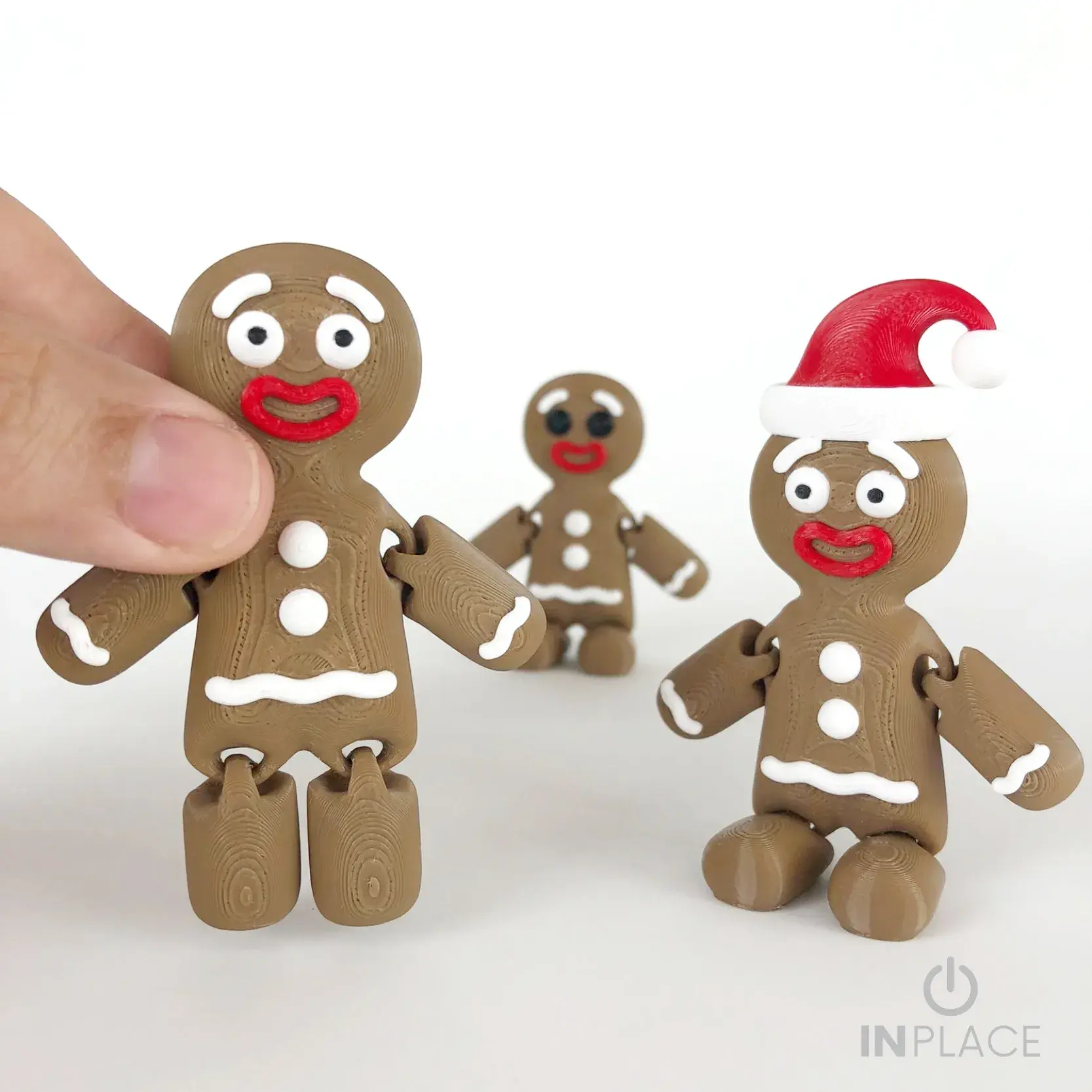 Cute Gingerbread Man Articulated | 3D models download | Creality Cloud