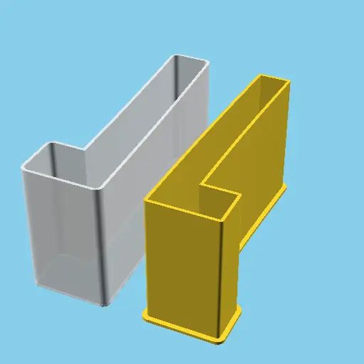 Free 3D Printer Parts STL Download - LATIN SMALL LETTER L, nestable box ...