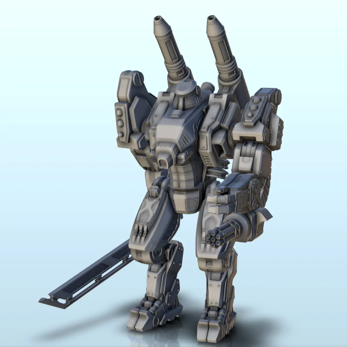 Robots & Mechs STL Download - Goen combat robot (7) - sci-fi science ...