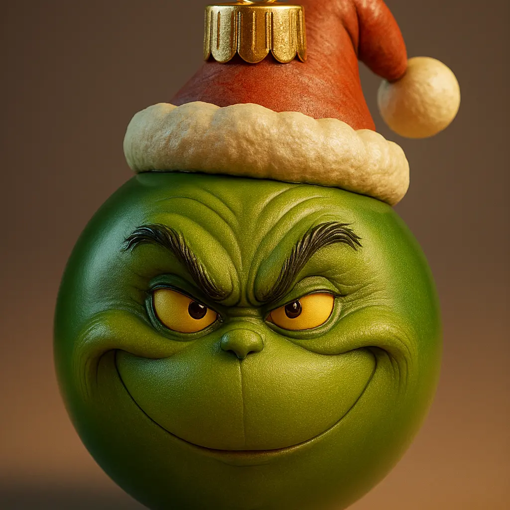 3D Printer Files | 3MF File | Christmas Grinch bauble | Creality Cloud