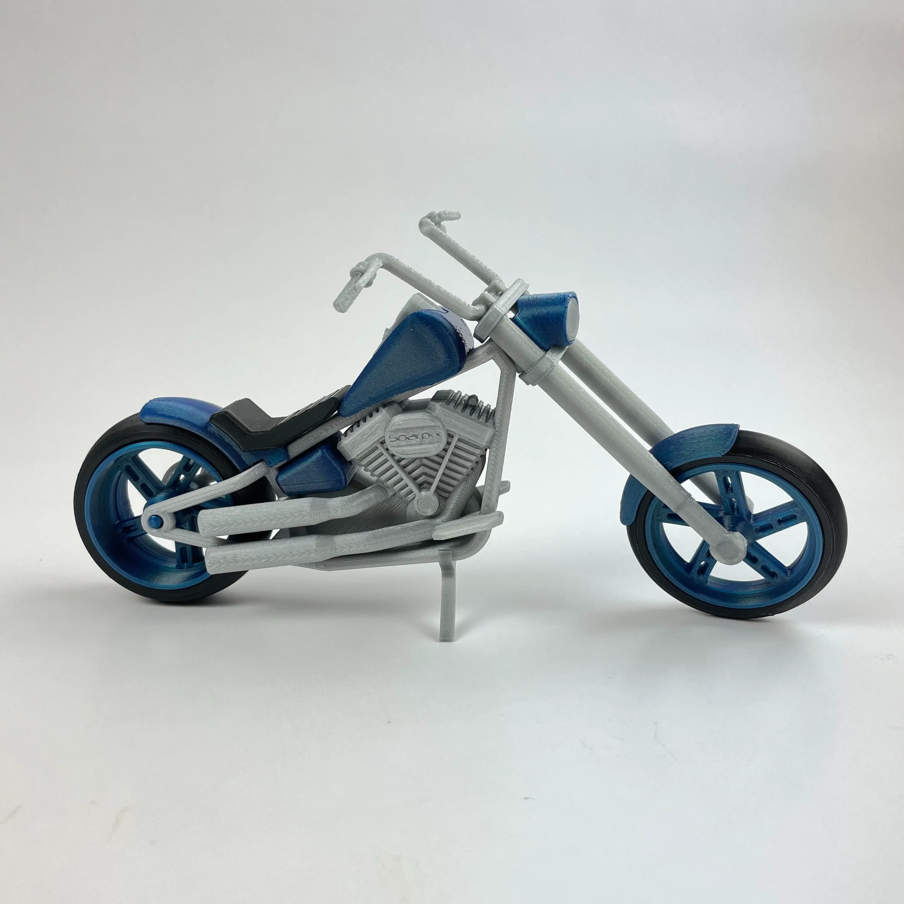 Vehicles & Machinery STL Download - HARLEY DAVIDSON CHOPPER - SCALE 1 ...