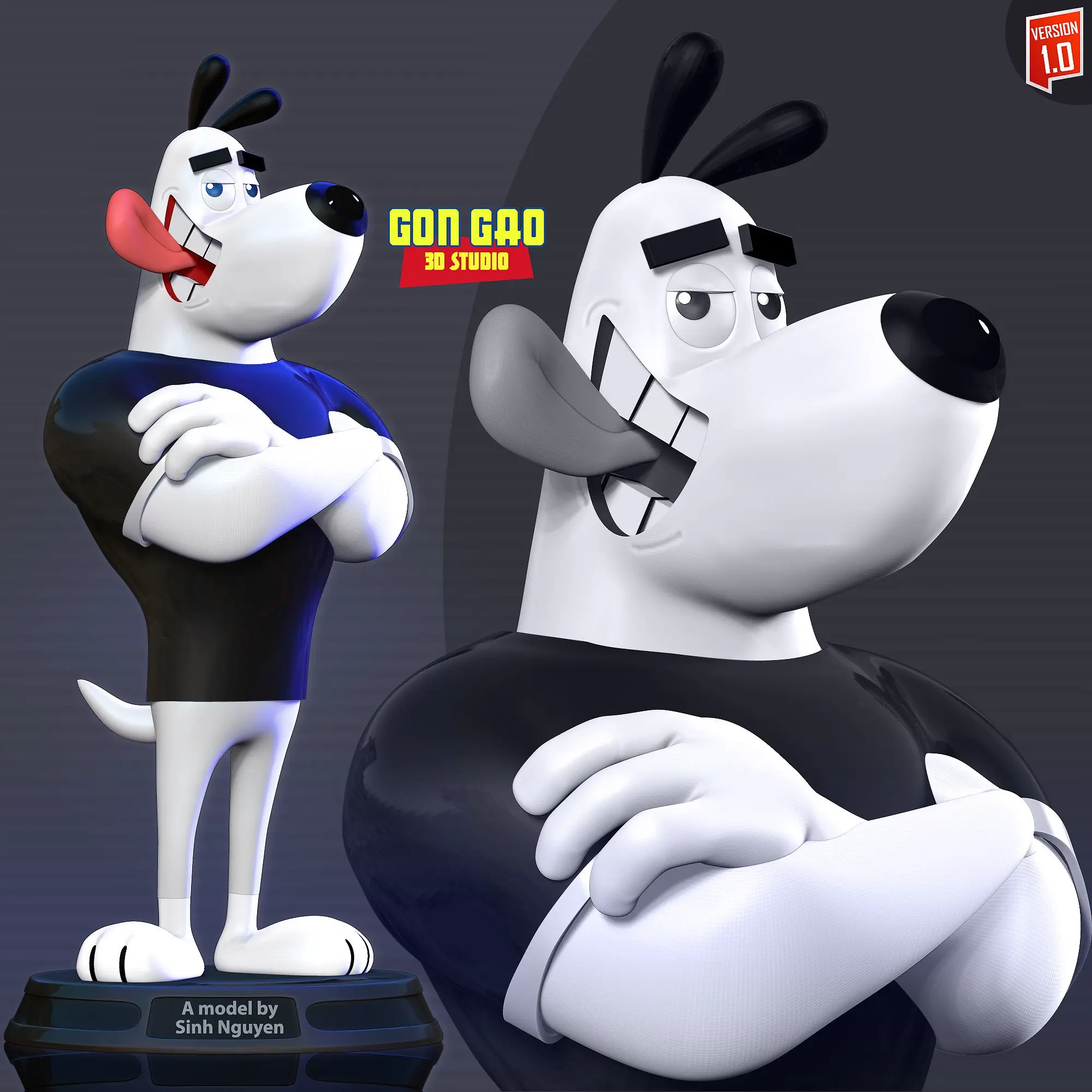 Characters & Creatures STL Download - Dudley Puppyby nlsinh