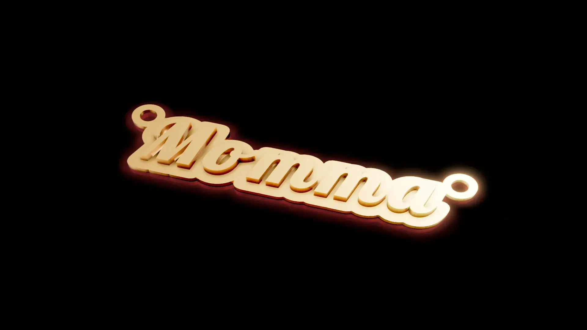 Jewelry & Accessories STL Download - Momma name pendantby Christina3d