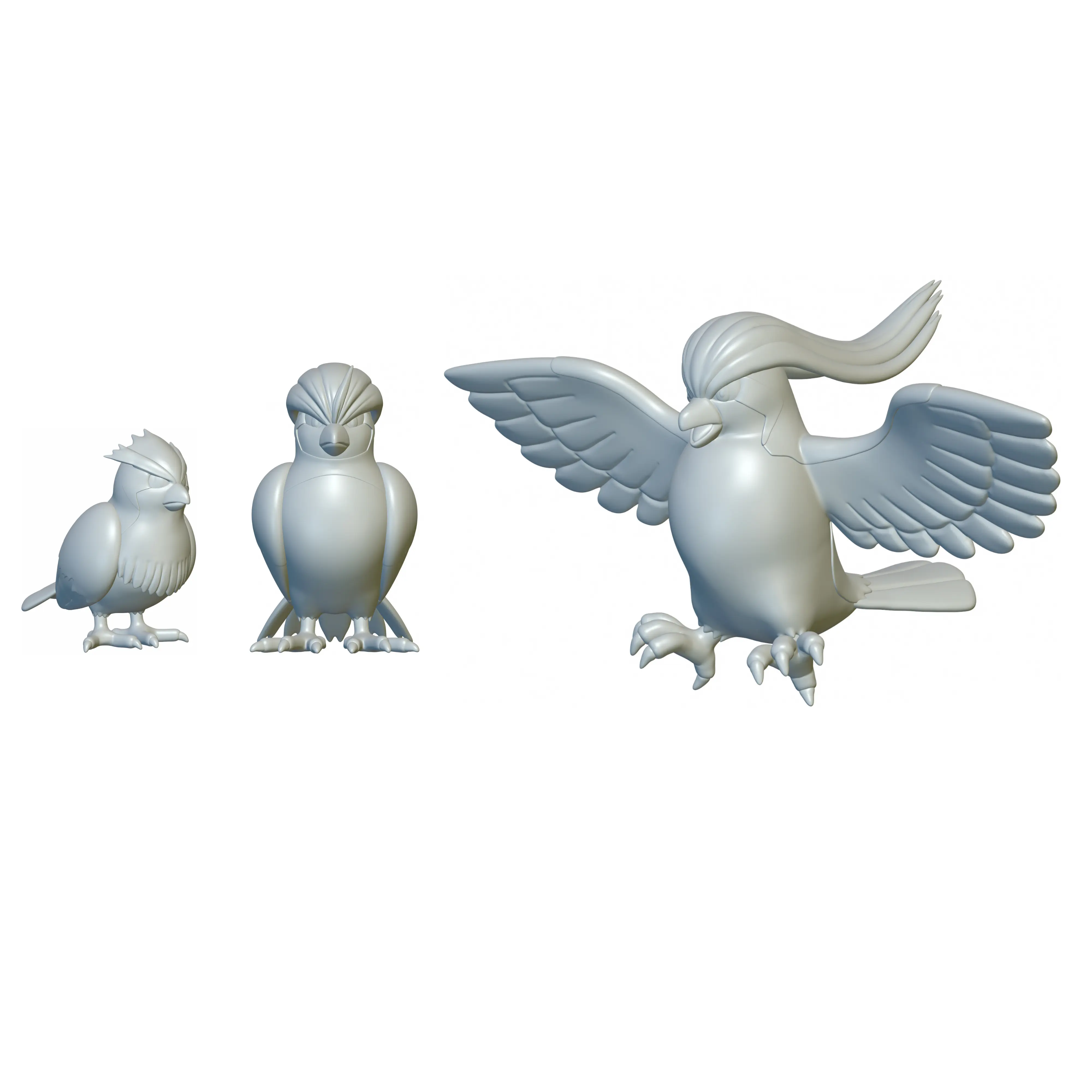 Other STL Download - Pokemon Pidgey & Pidgeotto & Pidgeot (#16 & #17 ...