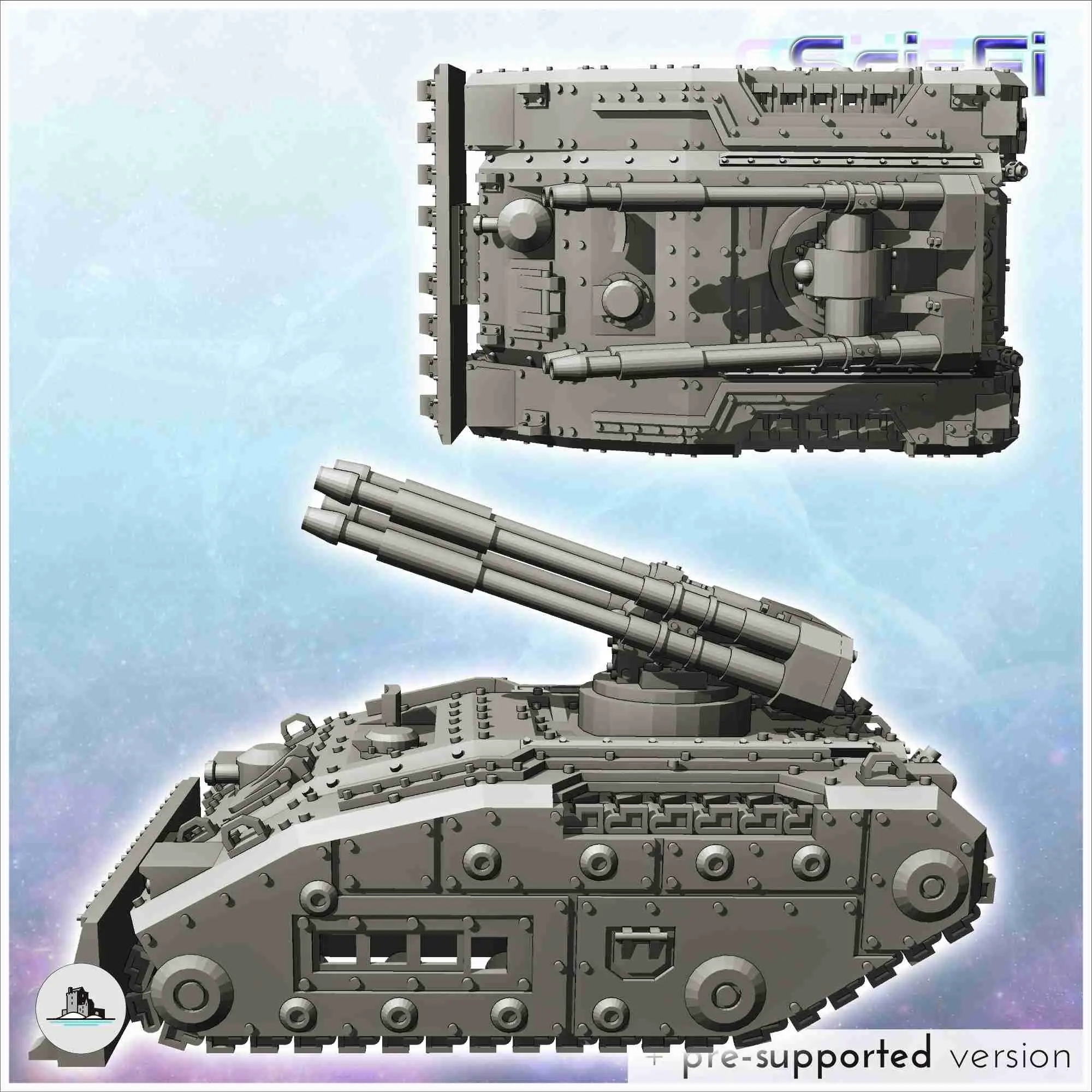 Other STL Download - Imperial Raptor tank with front blade (anti ...