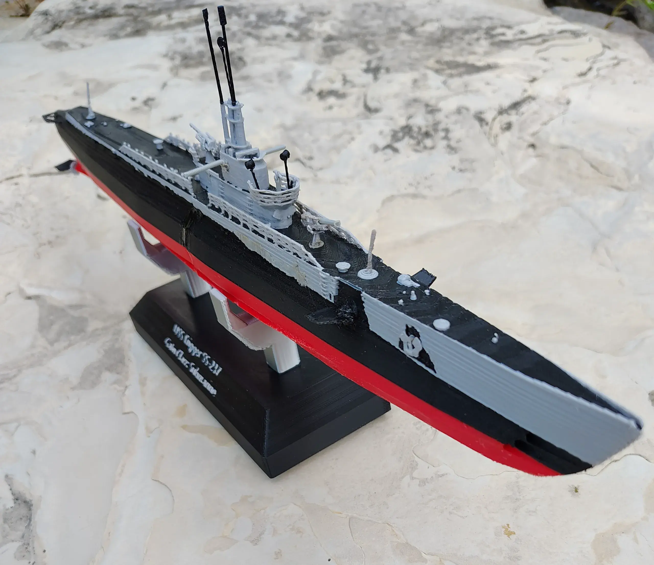 3D Printer Files | 3MF File | Fleet Submarine USS Trigger SS-237 Model ...